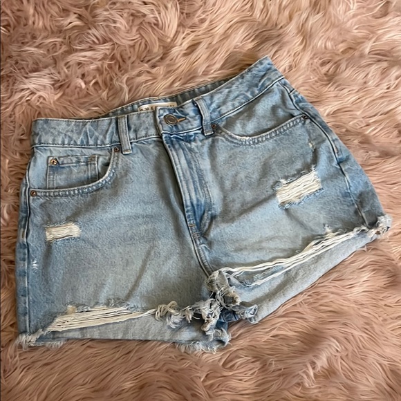 Primark | Shorts | Primark Light Blue Distressed Jean Shorts | Poshmark